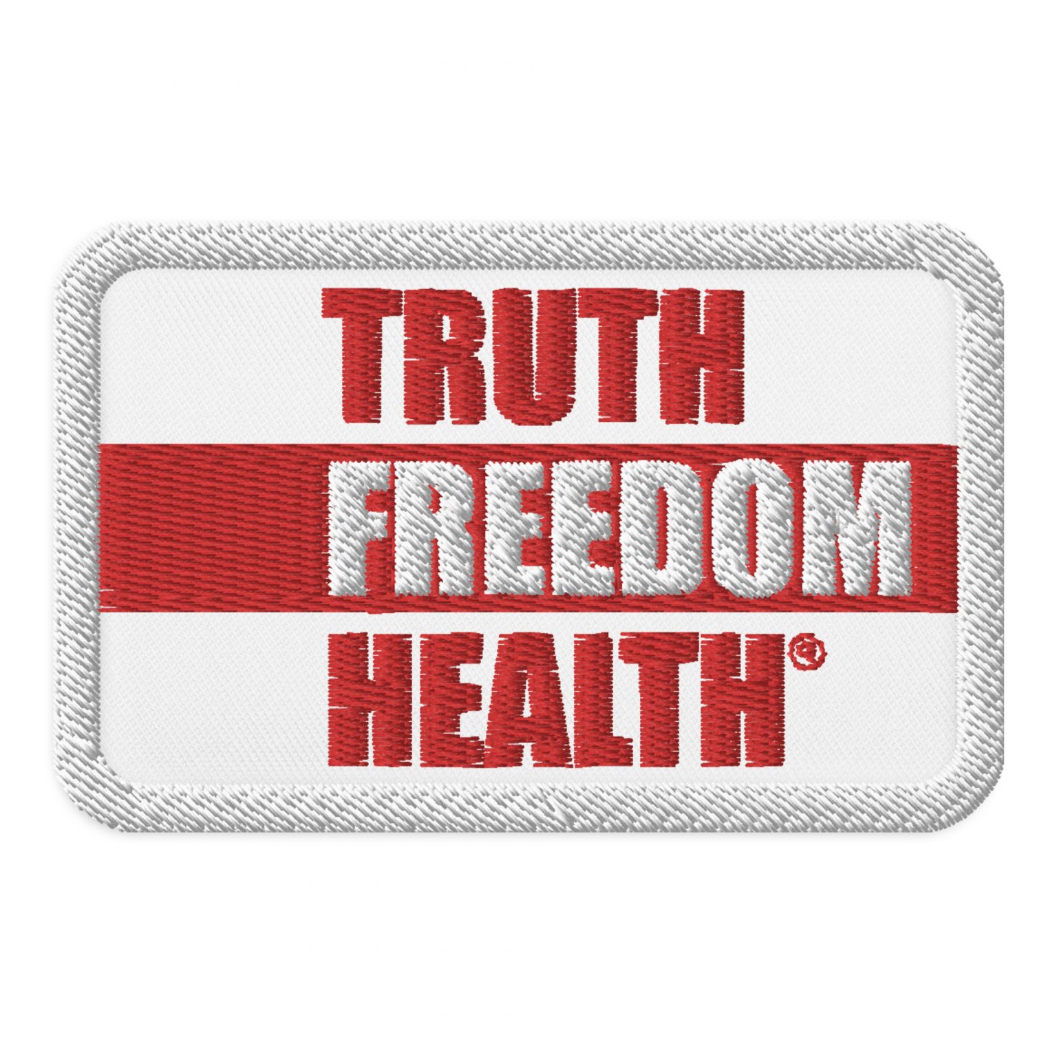 TRUTH FREEDOM HEALTH® Embroidered patches | Dr.SHIVA For U.S. President ...